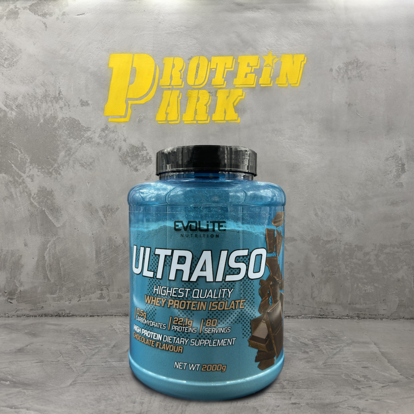 UltraIso 2000gr Evolite Nutrition Chocolate + Free Protein park Shake ...