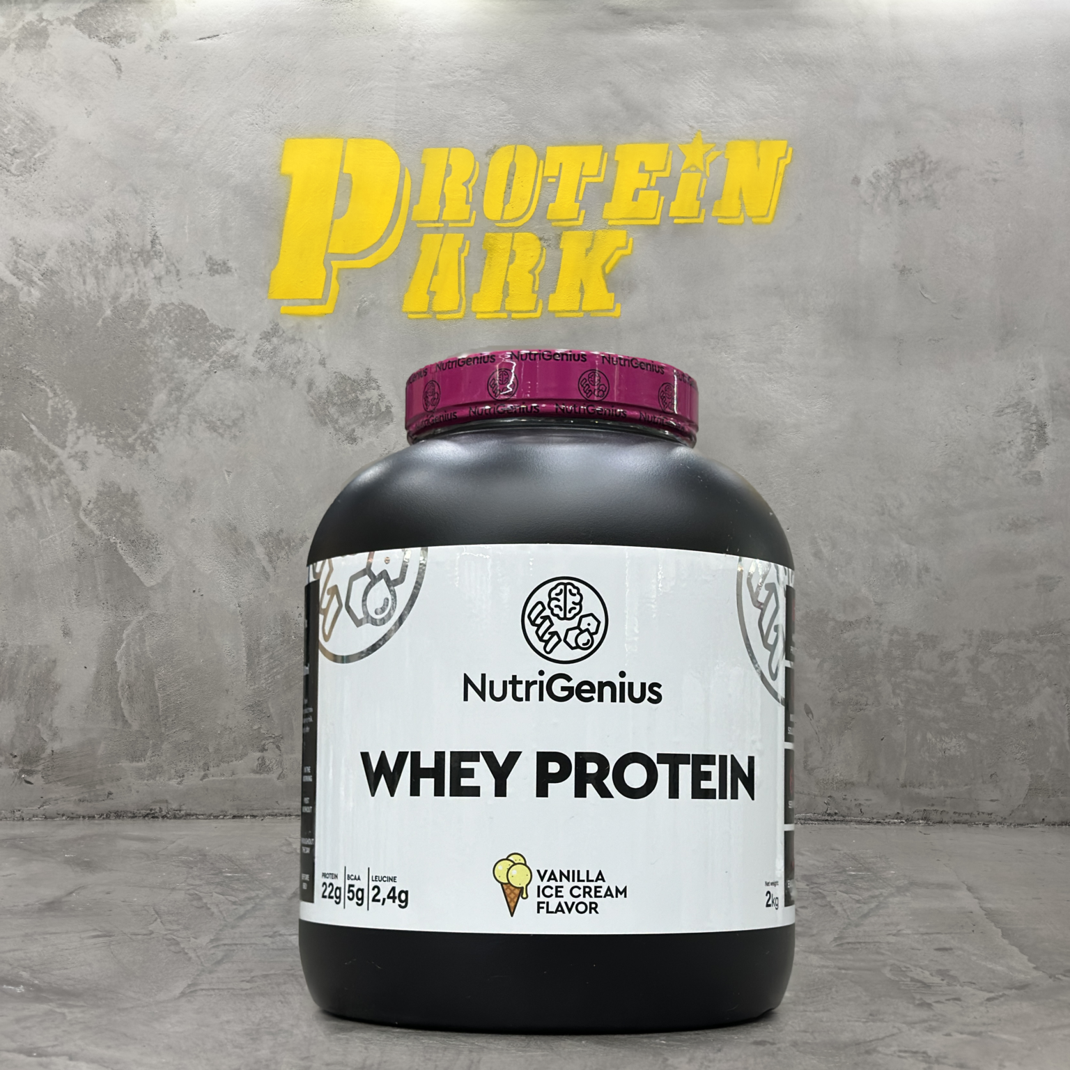 Nutrigenius supplements Whey Protein Concentrate 2Kg Vanilla Ice Cream ...